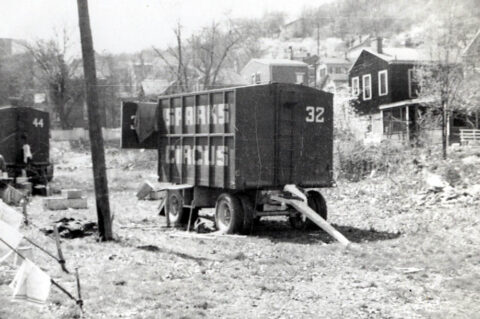Sparks Circus Steel Baggage Wagon # 32 - Circus Historical Society